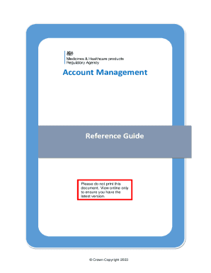 Fillable Online Account Management Reference Guide Fax Email Print ...