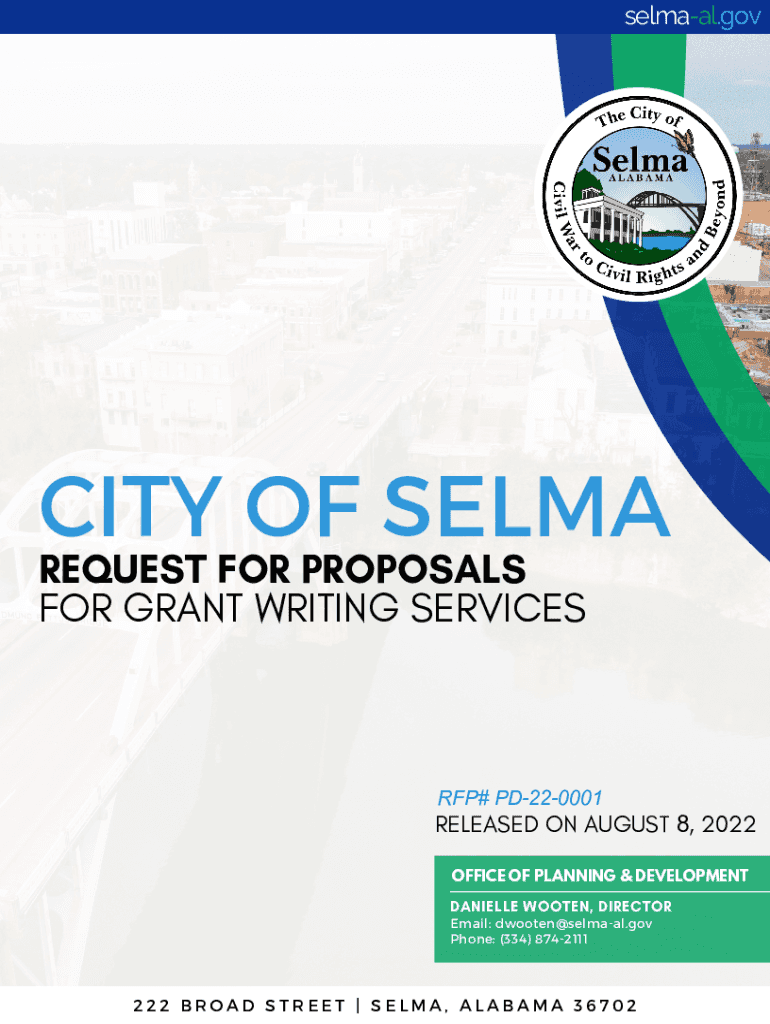 Fillable Online Request for Proposals (RFP) for Grant Writing Services ...