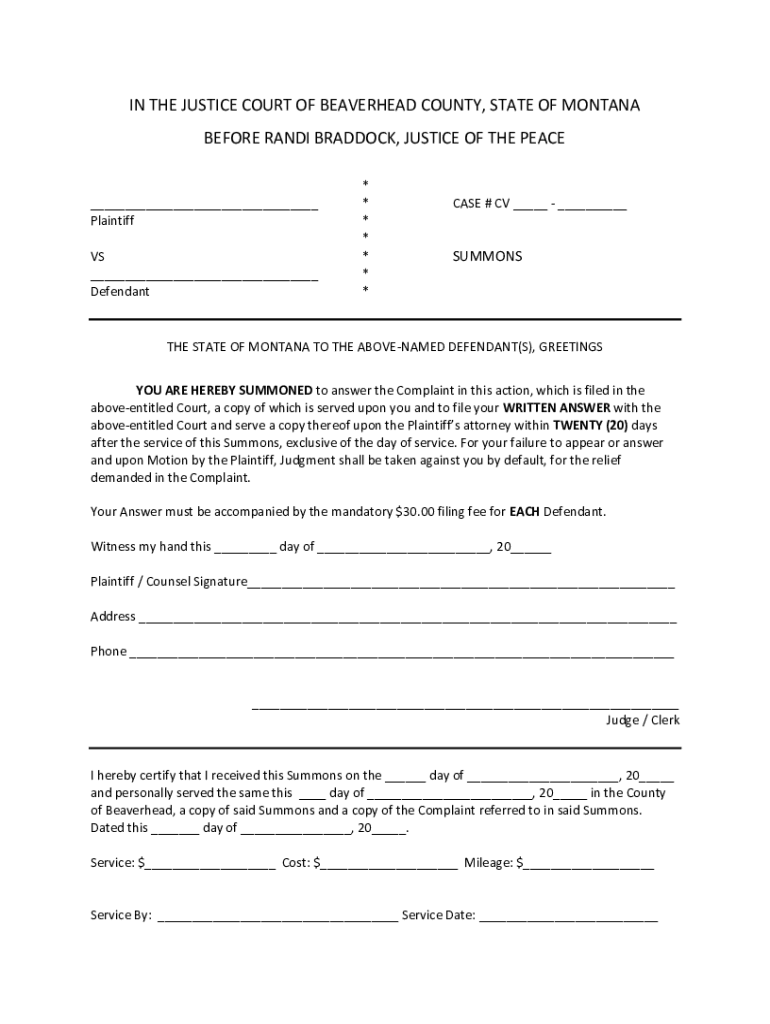 Fillable Online civil complaint Fax Email Print - pdfFiller