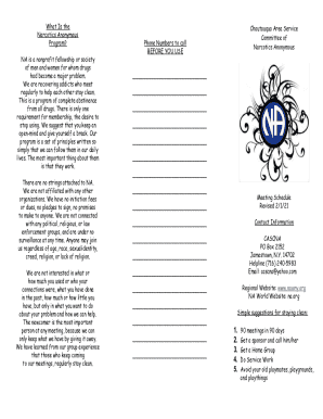 Fillable Online Chapter Two: WHAT IS THE NA PROGRAM? Fax Email Print ...