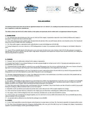 Fillable Online Terms and Conditions Form. Fax Email Print - pdfFiller