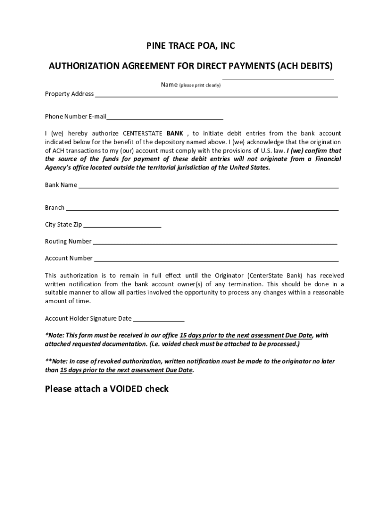 Fillable Online Authorization Agreement for Restricted (ACH) Debits - PSERS Fax Email Print ...