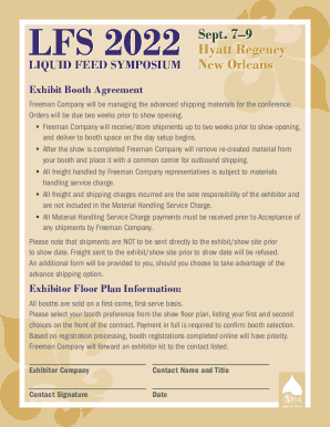 Fillable Online Fall Home Expo - Booth Registration - Booth Signup Form ...