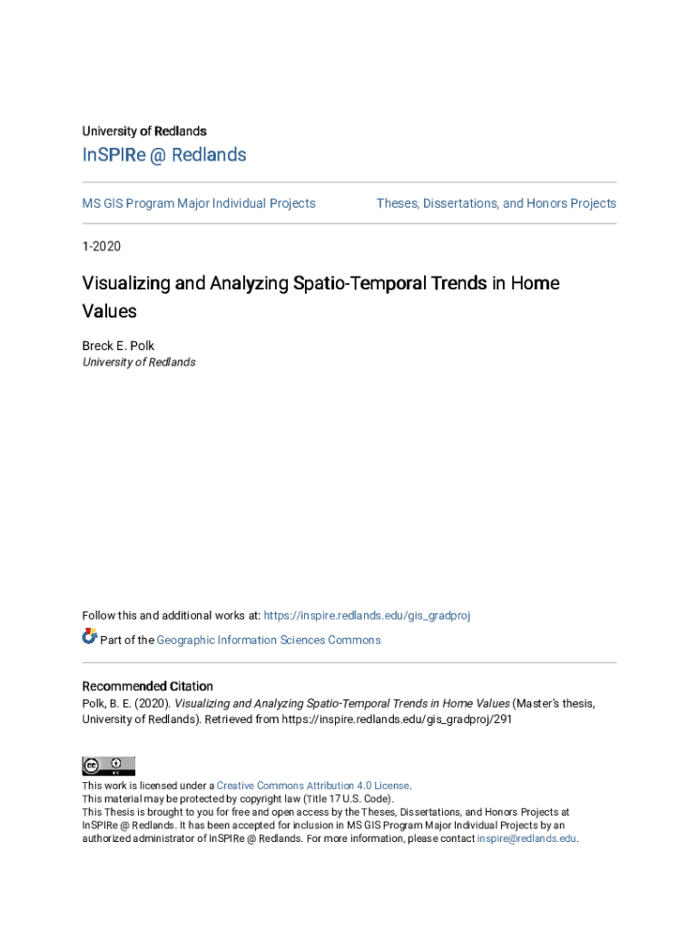 Fillable Online Visualizing And Analyzing Spatio Temporal Trends In