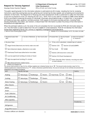 Fillable Online Request for Tenancy Approval (RFTA) Packet Instruction ...