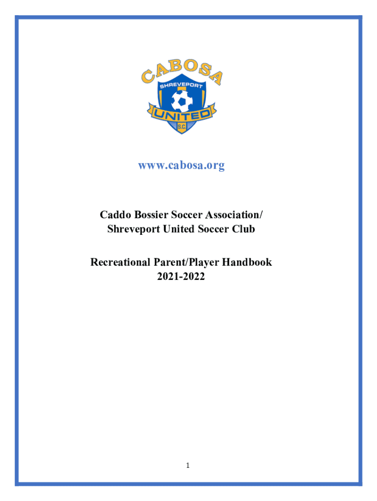 Fillable Online Cabosa Soccer ClubThe Number 1 Club in Louisiana Fax ...