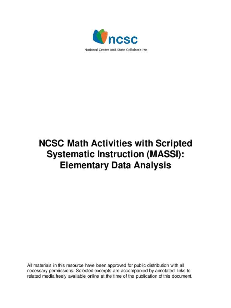 Fillable Online wiki ncscpartners NCSC Math Activities with Scripted Systematic Instruction ...