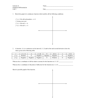 Fillable Online Sketch a continuous curve yf(x) where f(1)0, f'(0 ... - YouTube Fax Email Print ...