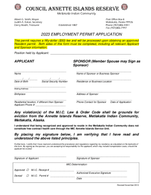 Fillable Online Application for a Visitors Permit Fax Email Print ...