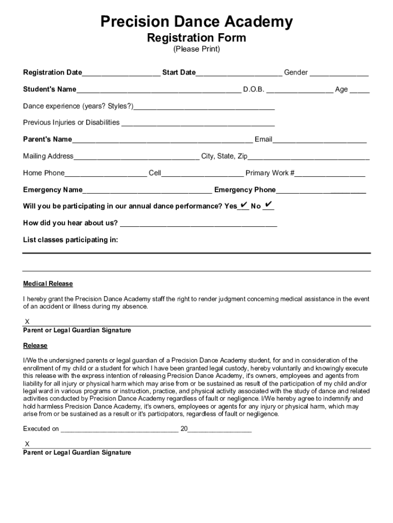 Fillable Online Registration Form 2022 - 2023.doc Fax Email Print ...