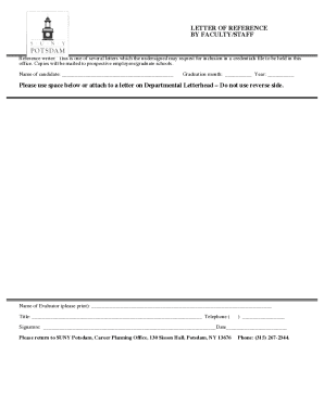 Fillable Online Non-Confidential Letter of Reference Fax Email Print - pdfFiller