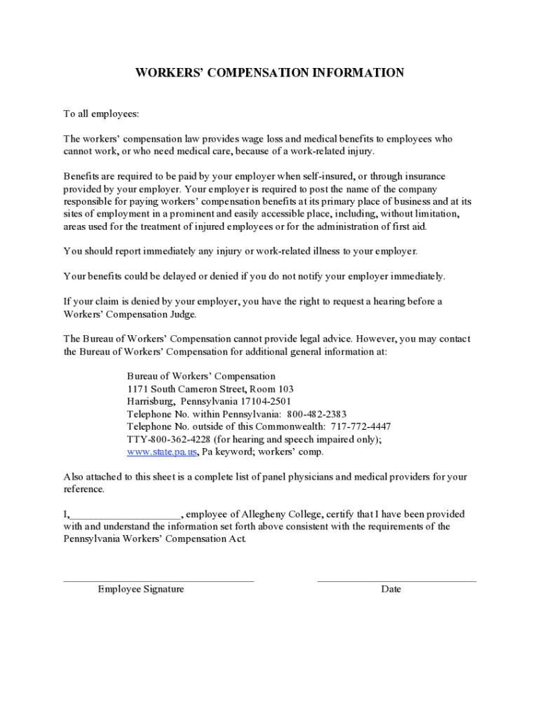 Fillable Online What you need to know about workers comp insurance in ...