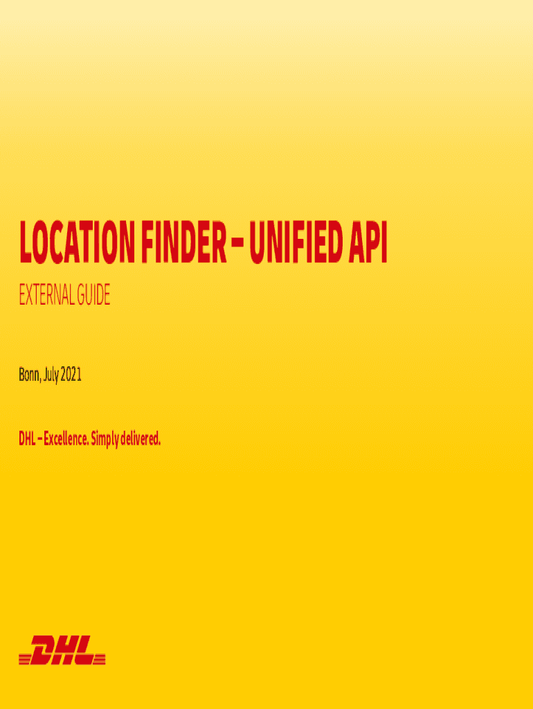 Fillable Online DHL - Global Service Point Locator Fax Email Print - pdfFiller