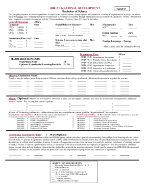 Fillable Online Prior Learning Assessment - Organizational Development ...