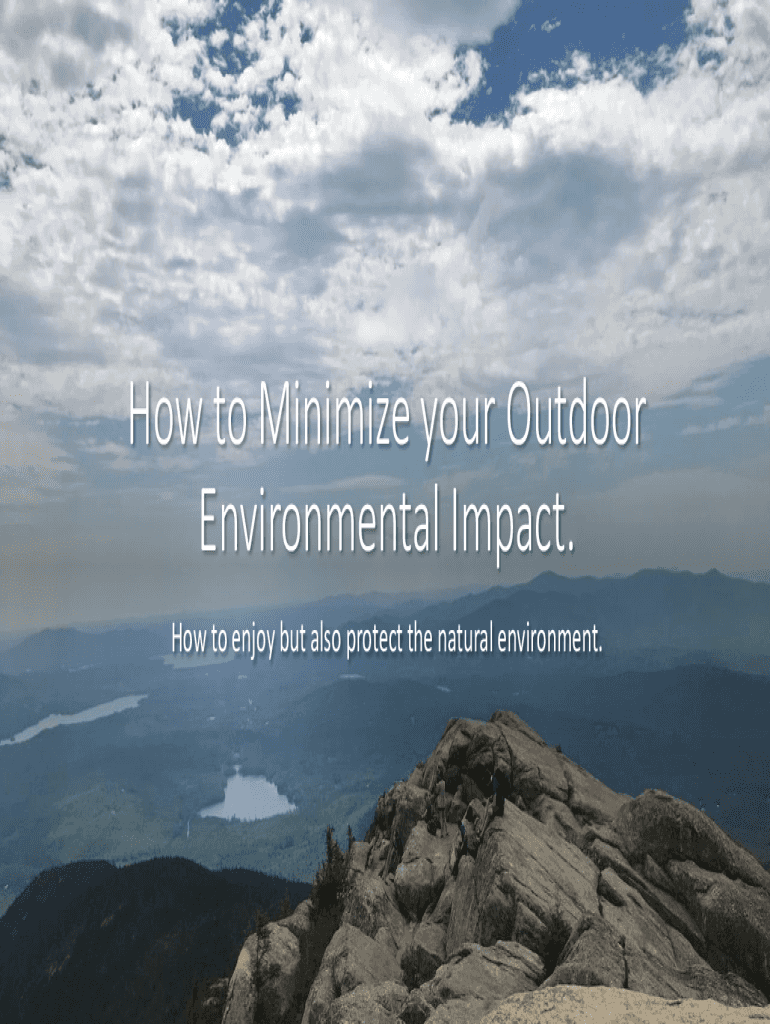 Fillable Online The 7 Leave No Trace Principles & How to Follow Them ...