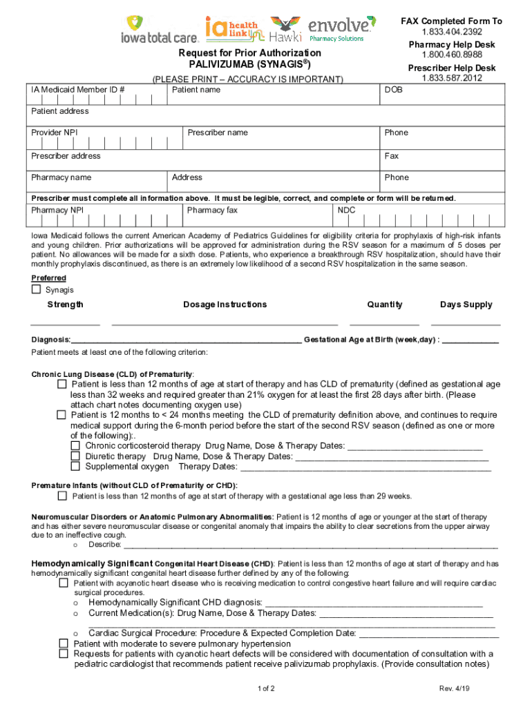 Fillable Online ITC - PA - (). Request for Prior Authorization - () Fax ...
