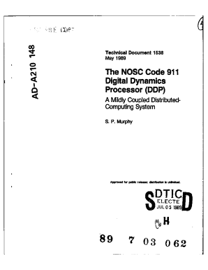 Fillable Online The NOSC (Naval Ocean Systems Center) Code 911 Digital ...