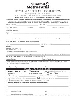 Fillable Online Special Use and Vehicle Permits Fax Email Print - pdfFiller