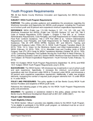 Fillable Online WIOA Fact Sheet - Final Rules - An Overview Fax Email ...