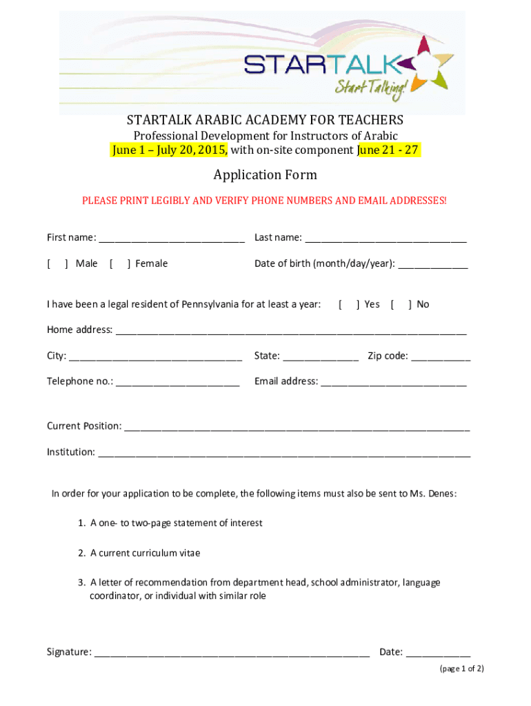 Fillable Online language-institute outreach psu Oxford College of Emory ...