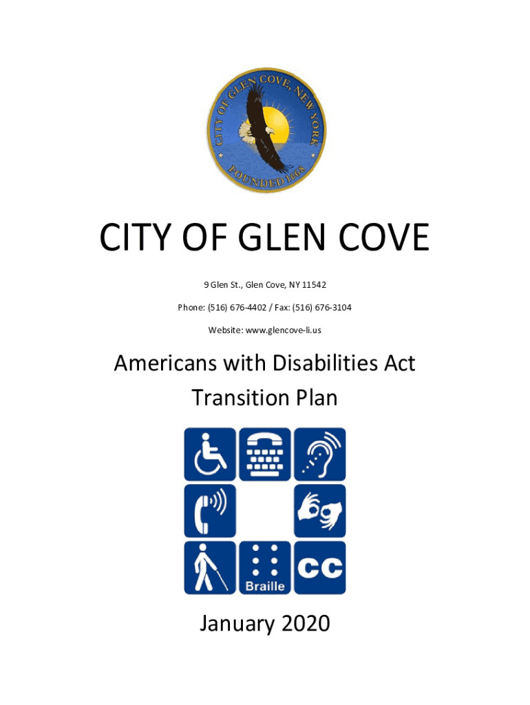 Fillable Online CITY OF GLEN COVE ADA Transition Plan Fax Email Print ...
