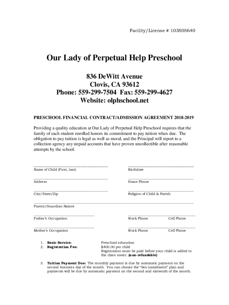 Fillable Online Residential Care Facility - Assisted Living ...