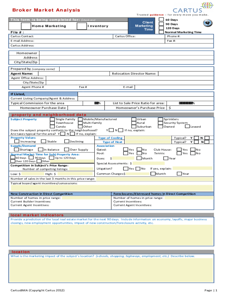 Fillable Online Brokers Market Analysis - Fill Online, Printable ...