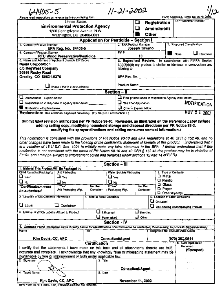 Fillable Online U.S. EPA, Pesticide Product Label, RTU WOOD ...