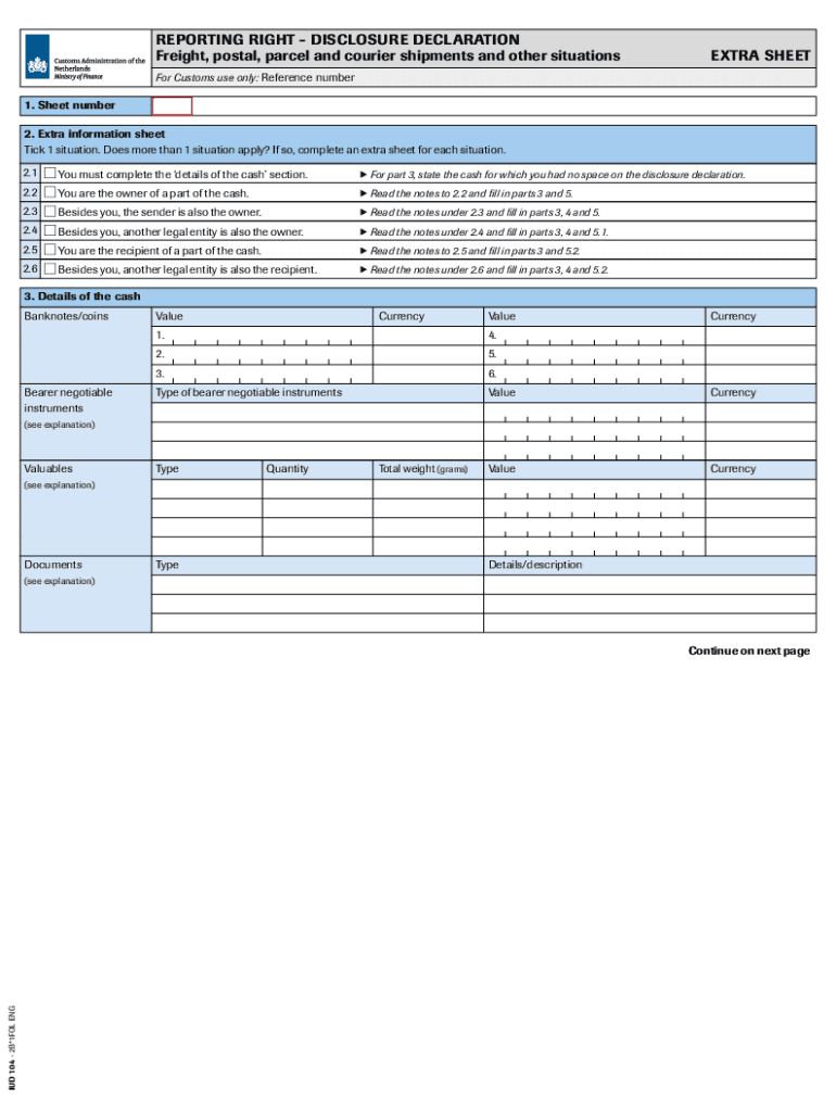 Fillable Online Reporting Right - Disclosure declaration - Freight ...