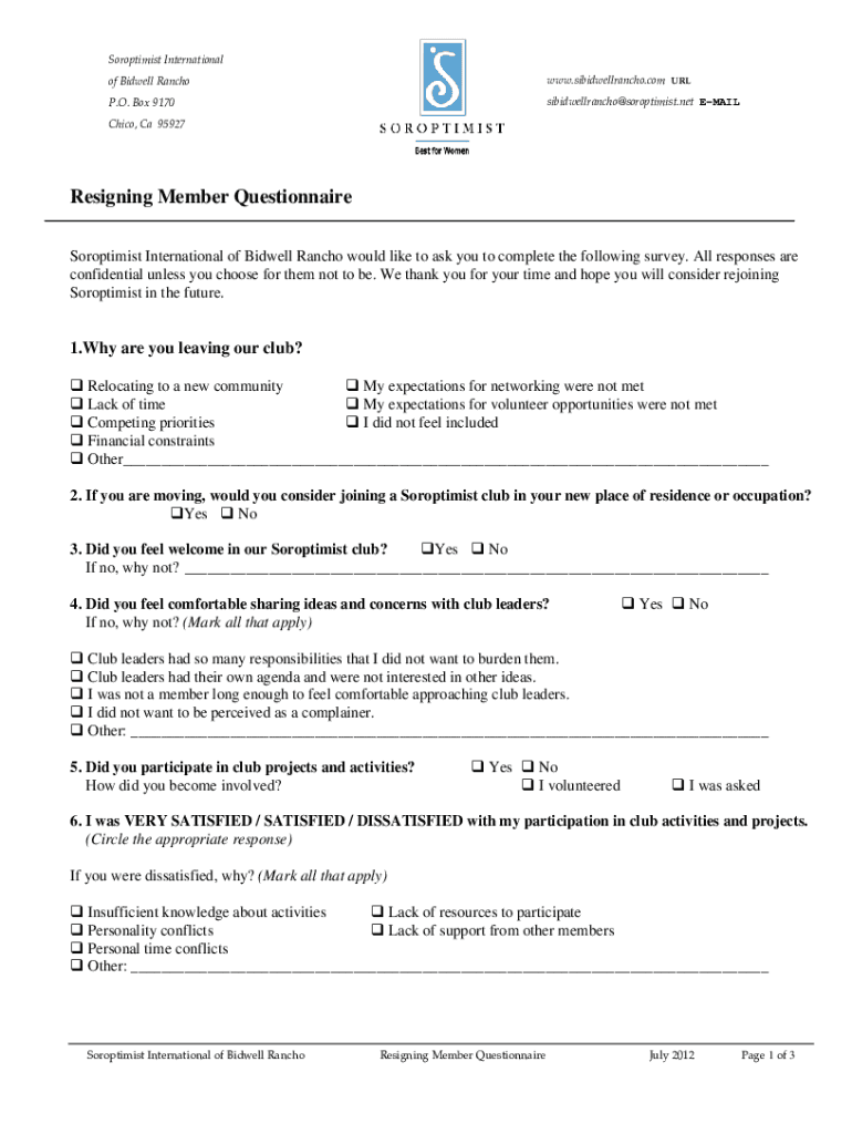 Fillable Online Soroptimist International of Bidwell RanchoWoman ...