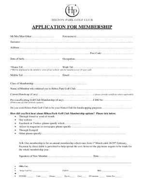 Fillable Online Application For Membership - 2020 Fax Email Print ...