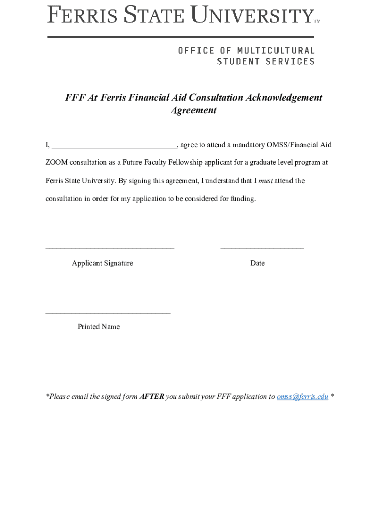 Fillable Online Ferris State University - Online Graduate Criminal Justice ... Fax Email Print ...