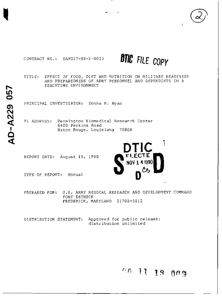 Fillable Online united states army food program implementation guide ...