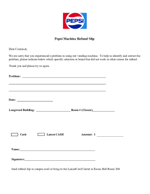Fillable Online Pepsi Equipment Service: Support Fax Email Print ...