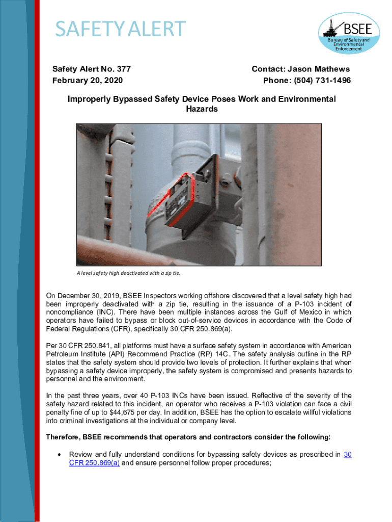 Fillable Online SAFETY ALERT Fax Email Print - pdfFiller