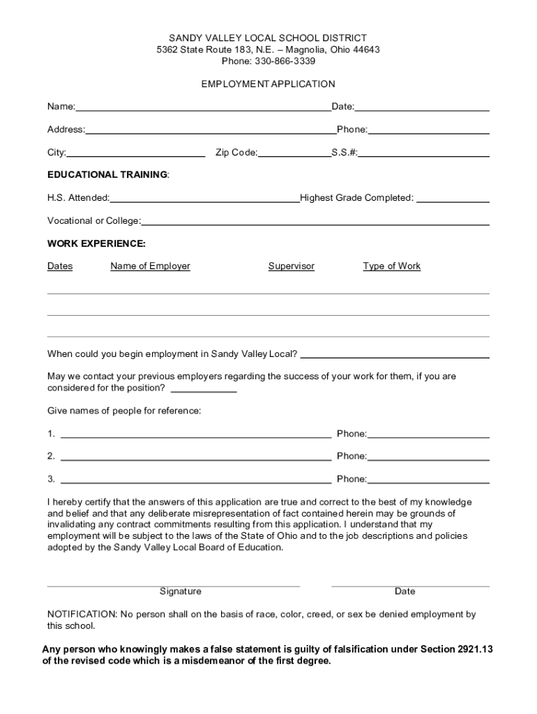 Fillable Online District Detail for Sandy Valley Local Fax Email Print ...