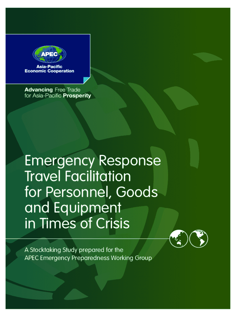 Fillable Online APEC Principles for the Movement of Humanitarian Goods and ... Fax Email Print ...