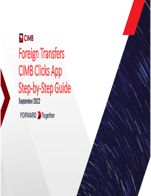 Fillable Online Foreign Transfers CIMB Clicks App Step-by-Step Guide ...