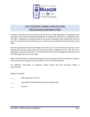 Fillable Online Application Instructions - Alcoholic Beverage License 1 ...