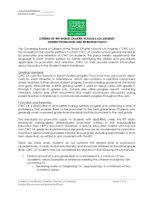 Fillable Online Policy - Promotion and Retention - FINAL - Revised.docx Fax Email Print - pdfFiller