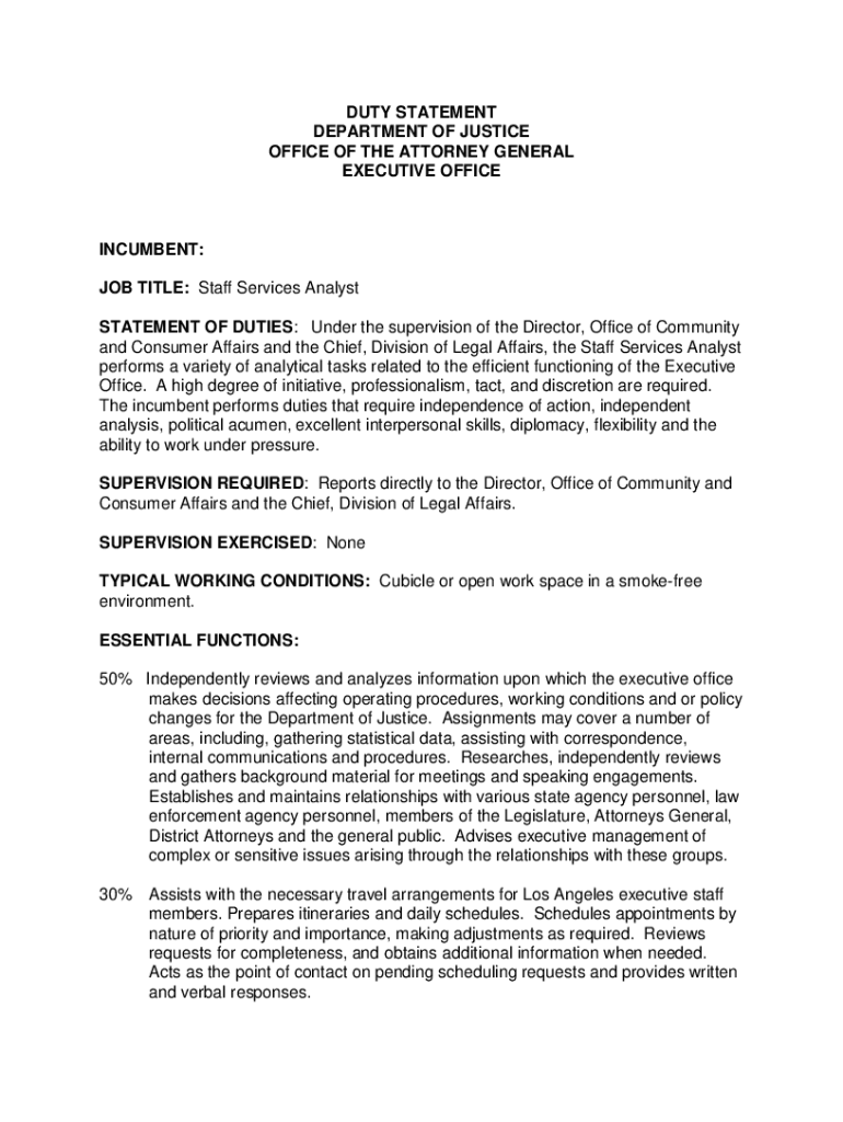 Fillable Online Presidential Appointments to Full-Time Positions in ...