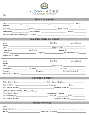 Fillable Online Clinician review of an orthodontic treatment plan and ...