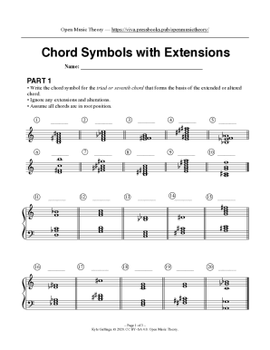 Fillable Online WK Lead Sheet Symbols with Extensions Fax Email Print ...