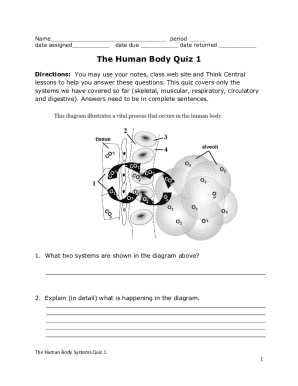 Fillable Online Human Body Quiz 1 - Quiz over Ancient-Bodies and Hunter ... Fax Email Print ...