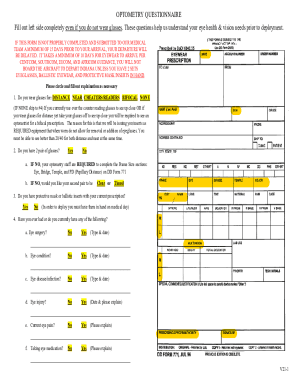 Fillable Online Fill out left side completely even if you do not wear ...