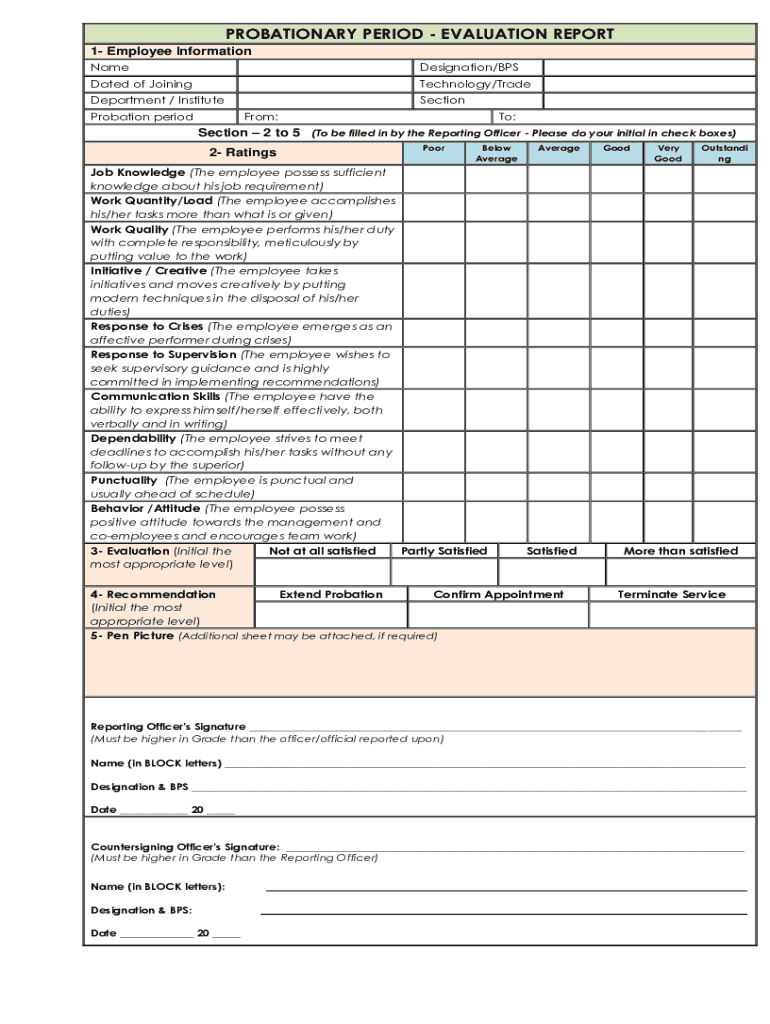Fillable Online kptevta gov 5 CFR Part 315 Subpart H -- Probation on ...