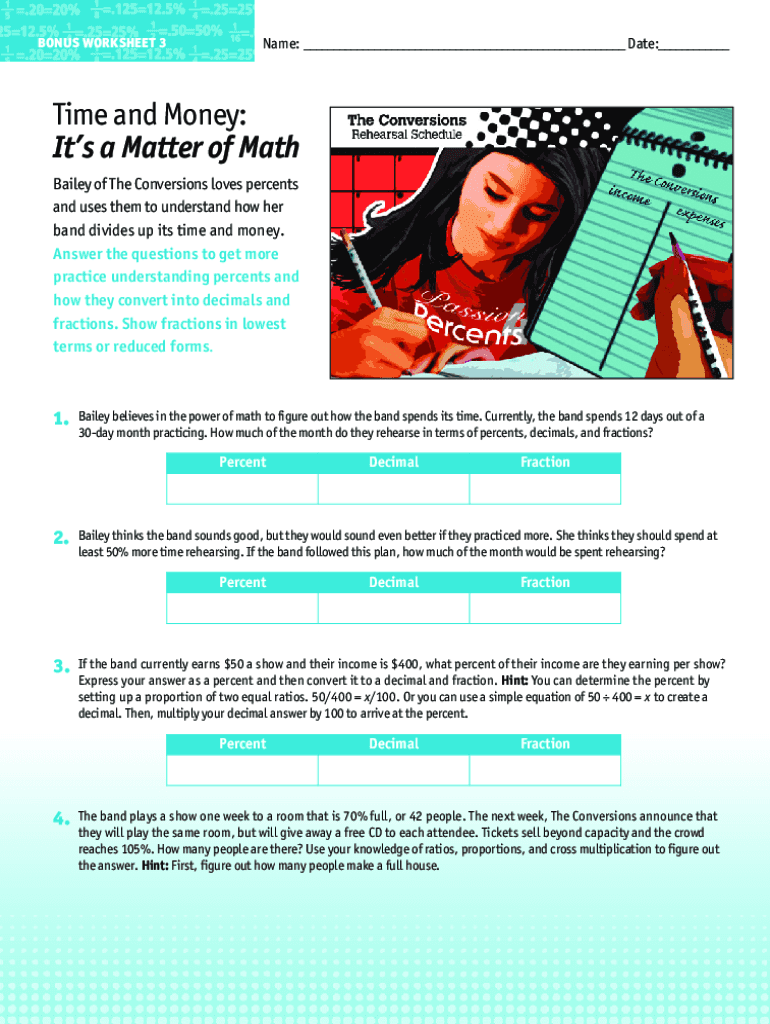 Fillable Online Answer Key: Conversions Rock Worksheets Fax Email Print - pdfFiller