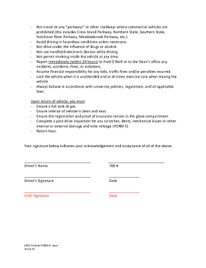 Fillable Online Vehicle Use Procedure (A) To become qualified to drive ...