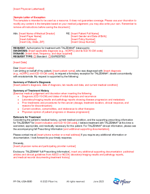 Fillable Online Insert Physician Letterhead Sample Letter of Exception ... Fax Email Print ...