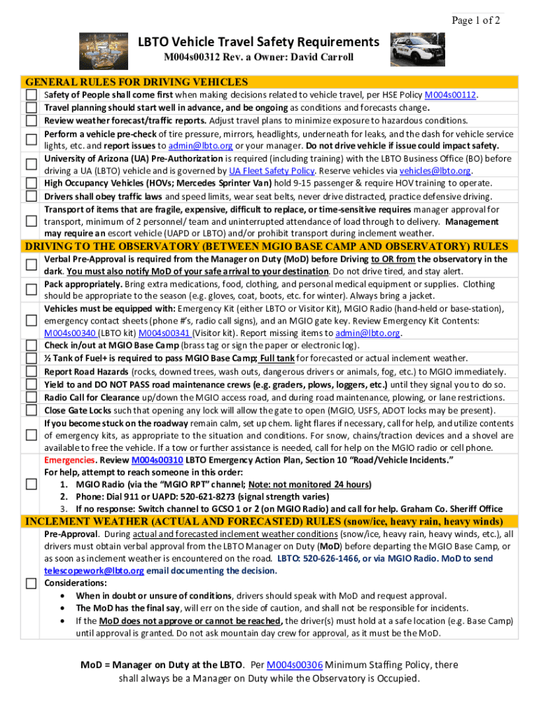 Fillable Online wiki lbto 1926.601 - Motor vehicles.Occupational Safety ...